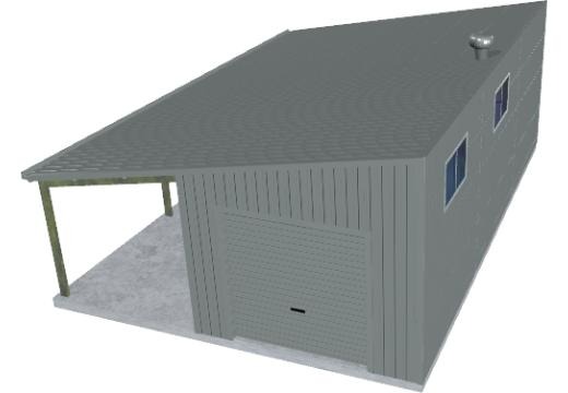 4m x 10m x 3m Skillion Right Shed - from $22,703.00