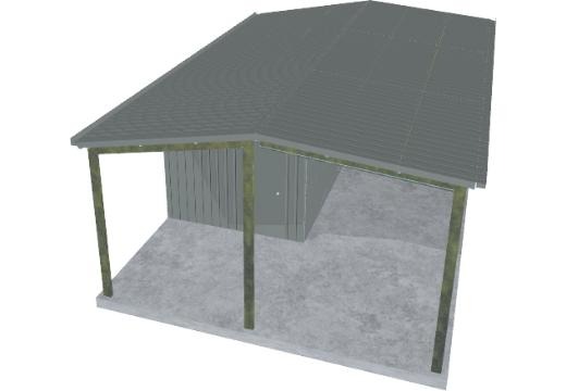 Orange Grove 6109 3m x 9m x 3m Skillion Right Shed - from $10,999.00